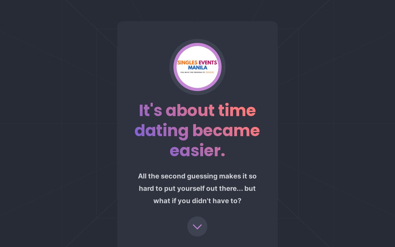 Singles Events Manila